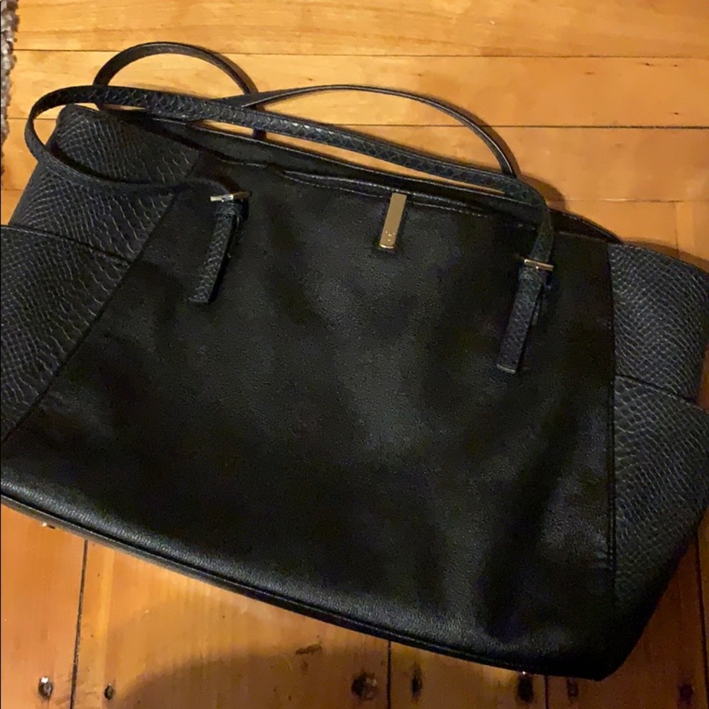 Tutilo Faux Leather And Snakeskin Laptop Bag - Gem